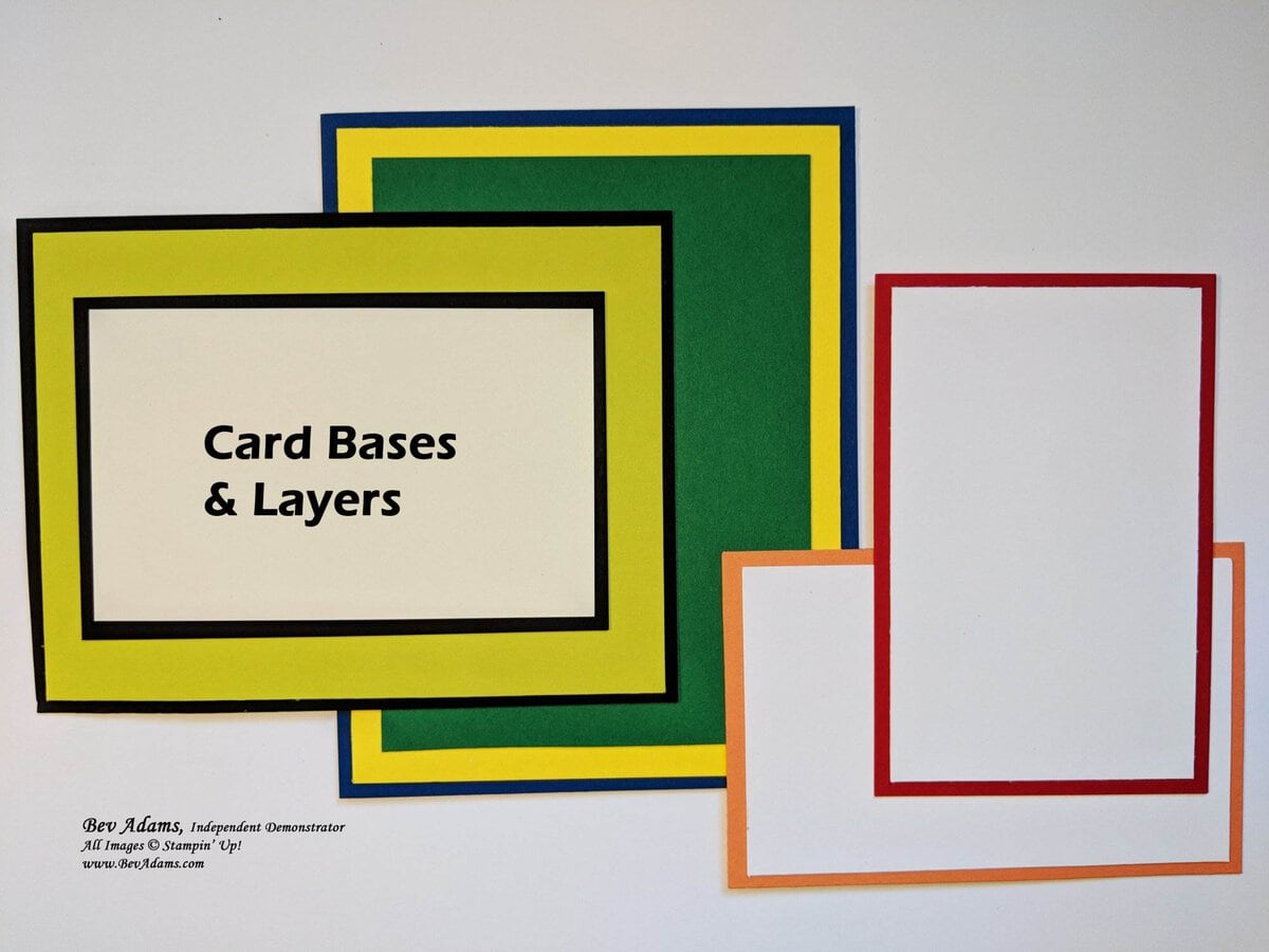 Card Bases and Layers 2018 | Bev Adams, Independent Stampin' Up ...