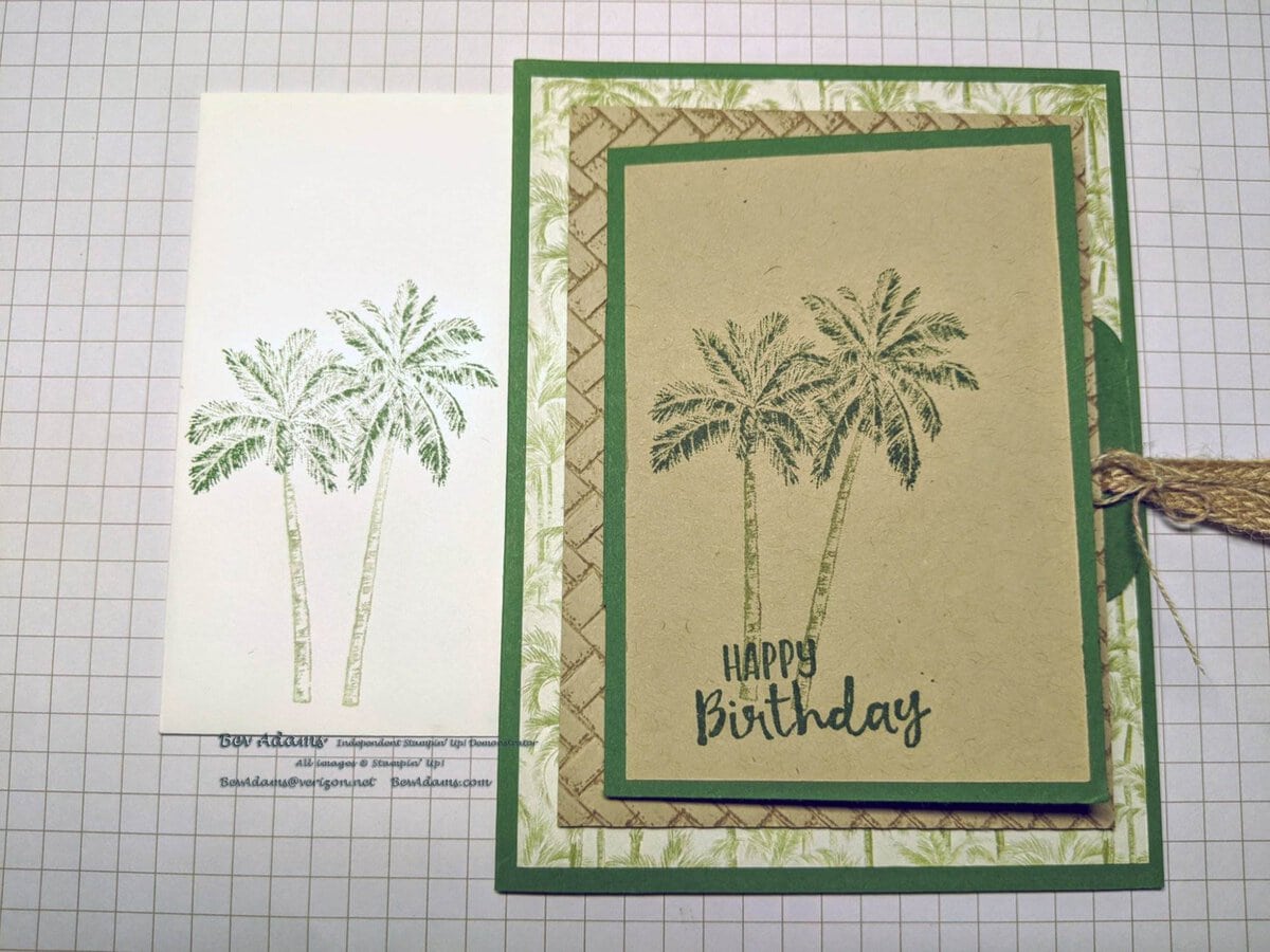 Timeless Tropical Flip Flap Card | Bev Adams, Independent Stampin' Up ...