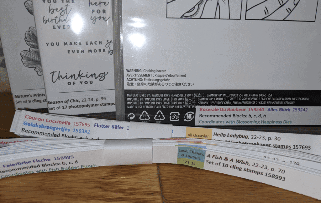 Stamp Case Slips | Bev Adams, Independent Stampin' Up! Demonstrator